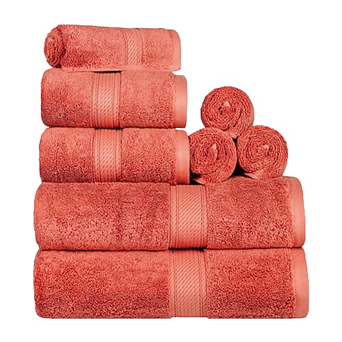 Click here for Superior Egyptian Cotton 8-Pc. Towel Set - Coral prices