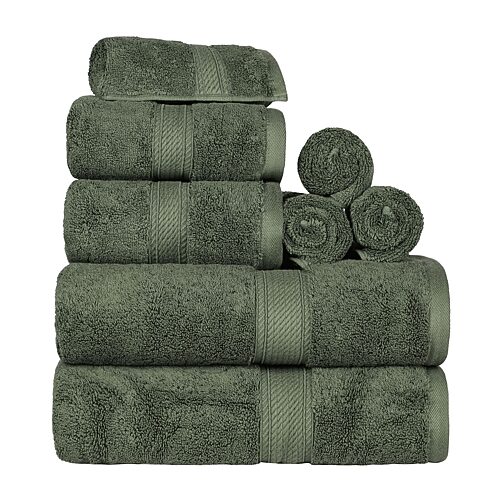 Click here for Superior Egyptian Cotton 8-Pc. Towel Set - Forest... prices