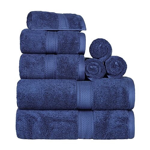 Click here for Superior Egyptian Cotton 8-Pc. Towel Set - Navy Bl... prices