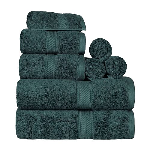 Click here for Superior Egyptian Cotton 8-Pc. Towel Set - Teal prices