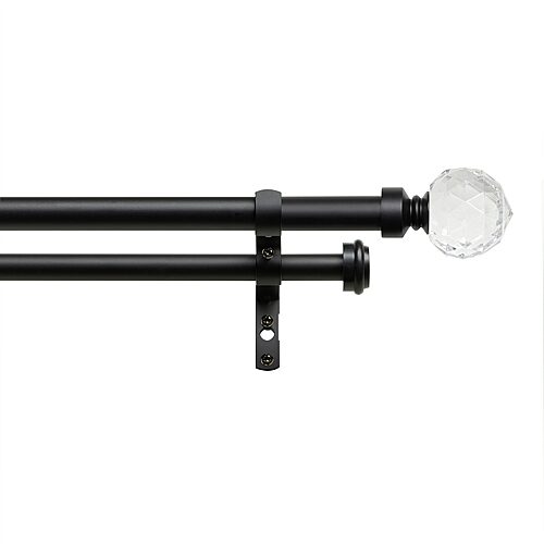 Click here for Exclusive Home Curtains Crystal Ball/Topper Double... prices