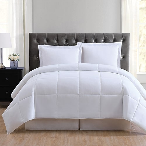 Truly Soft Everyday Solid 3-Pc. Comforter Set  King - White