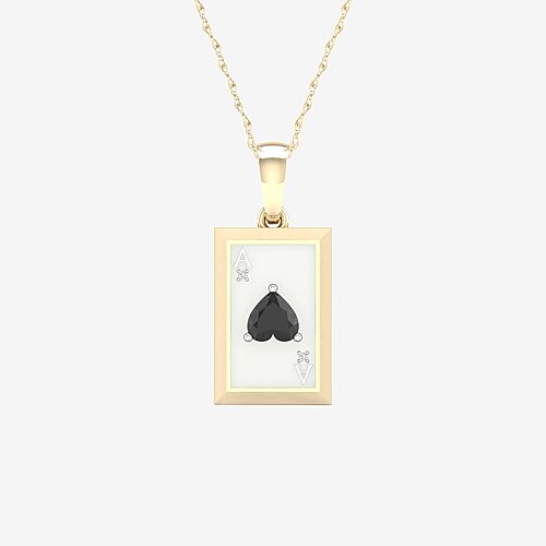Click here for Ace Of Hearts Playing Card Mens Diamond Accent Gen... prices