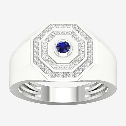 Click here for Mens Lab Created Blue Sapphire Sterling Silver Fas... prices