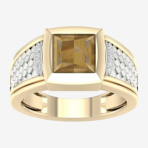 Click here for Mens Diamond Accent Genuine Brown Tigers Eye 10K G... prices
