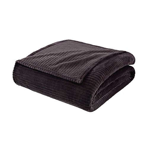 Click here for IZOD Ribbed Plush Lightweight Blanket  One Size  B... prices