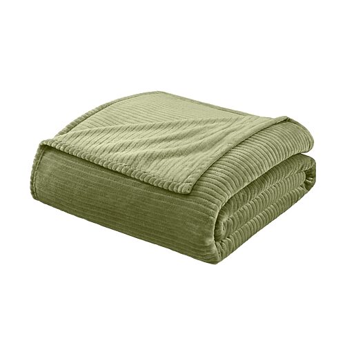 Click here for IZOD Ribbed Plush Lightweight Blanket  One Size  G... prices