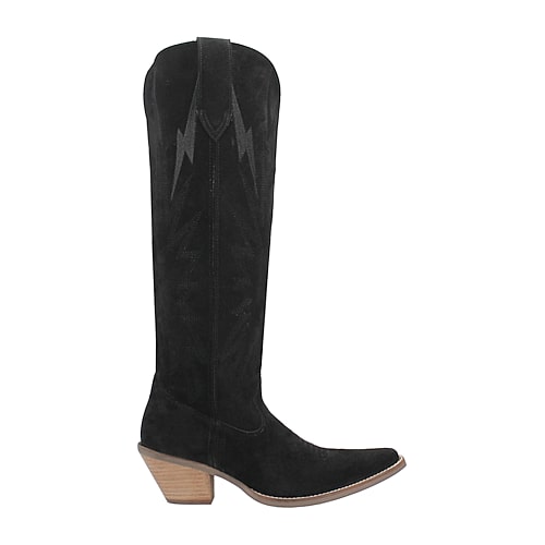 Click here for Dingo Womens Thunder Road Leather Boots - Black prices