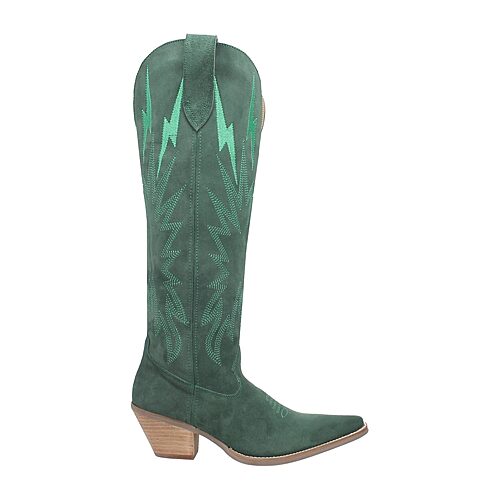 Click here for Dingo Womens Thunder Road Leather Boots - Green prices