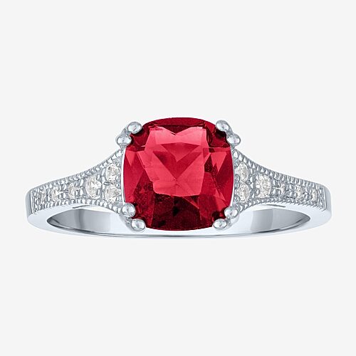 Click here for Gemstone Sterling Silver Cushion Cocktail Ring  6... prices