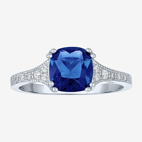 Click here for Gemstone Sterling Silver Cushion Cocktail Ring  6... prices