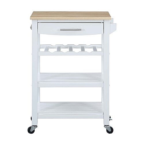 Click here for Ellaine 4-Tier Butcher Block Kitchen Cart with Dra... prices