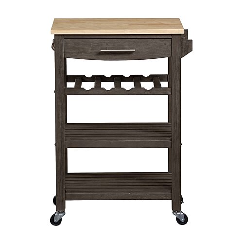Click here for Ellaine 4-Tier Butcher Block Kitchen Cart with Dra... prices