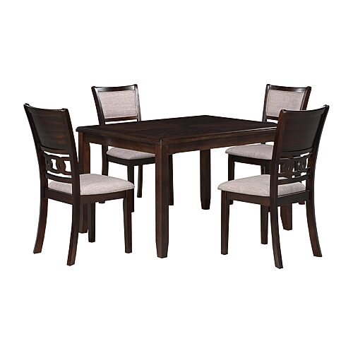 Click here for Gia 5-pc. Rectangular Dining Set  One Size  Brown prices
