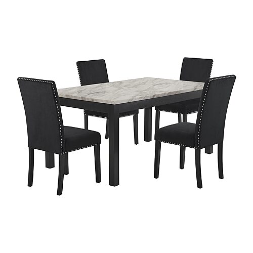 Click here for Celeste 5-pc. Round Dining Set  One Size  Black prices