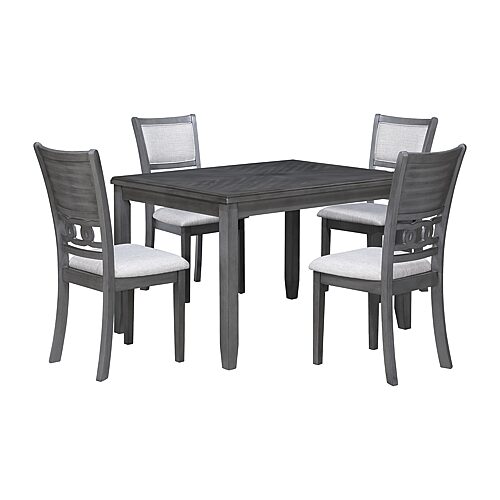 Click here for Gia 5-pc. Rectangular Dining Set  One Size  Gray prices