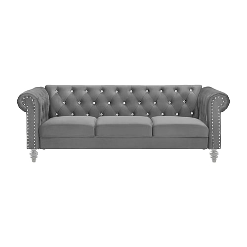 Click here for Emma Roll-Arm Sofa  One Size  Gray prices