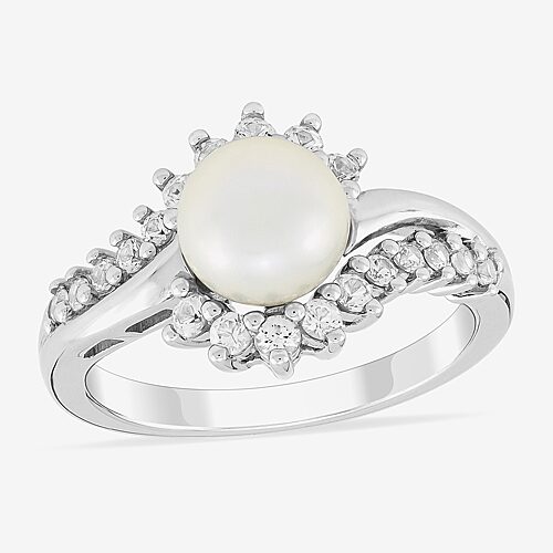 Click here for Womens 7MM White Cultured Freshwater Pearl Sterlin... prices