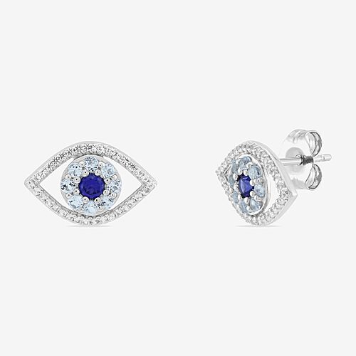 Click here for Lab Created Blue Ceylon Sapphire Sterling Silver 8... prices