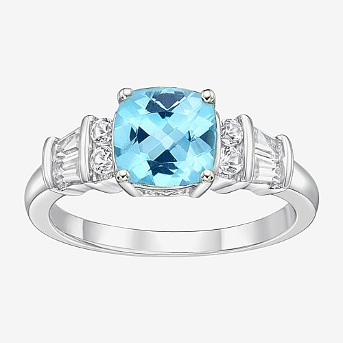 Click here for Genuine Blue Topaz & Lab-Created White Sapphire St... prices