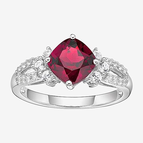 Click here for Womens Lab-Created Ruby & Lab-Created White Sapphi... prices