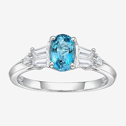 Click here for Womens Genuine Blue Topaz Sterling Silver Cocktail... prices