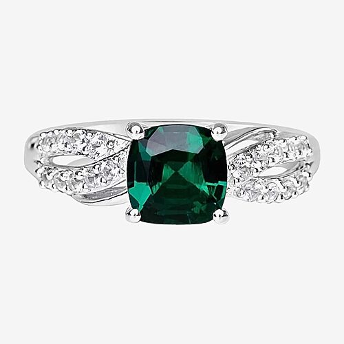 Click here for Womens Lab Created Green Emerald Sterling Silver C... prices