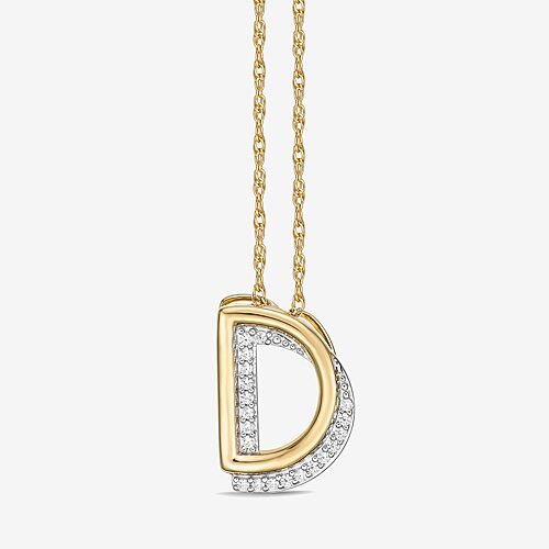 Click here for Initial Womens 1/10 CT. T.W. Natural White Diamond... prices