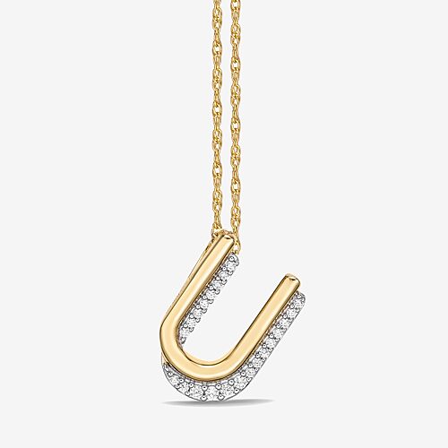 Click here for Initial Womens 1/10 CT. T.W. Natural White Diamond... prices