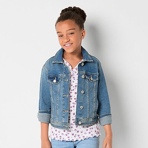 Click here for Thereabouts Little & Big Kid Girls Denim Lightweig... prices