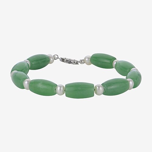 Click here for Cultured Freshwater Pearl & Genuine Jade Sterling... prices