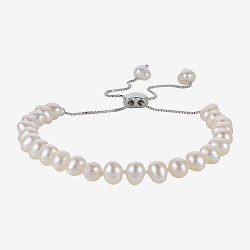 Click here for Womens White Cultured Freshwater Pearl Sterling Si... prices