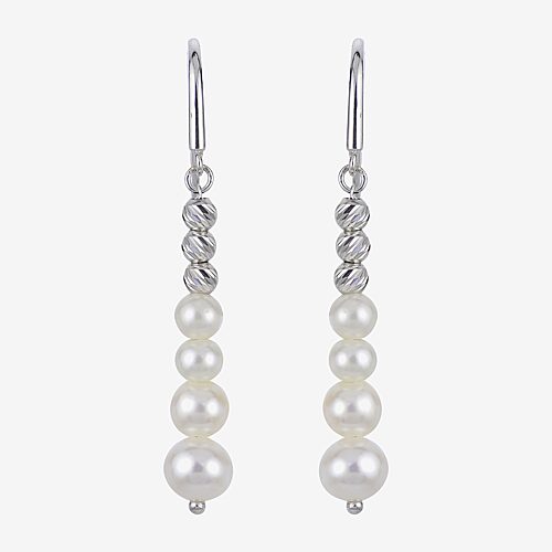 Click here for Womens White Cultured Freshwater Pearl Sterling Si... prices