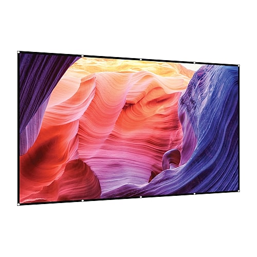 GPX 130 Indoor Projector Screens  One Size  White