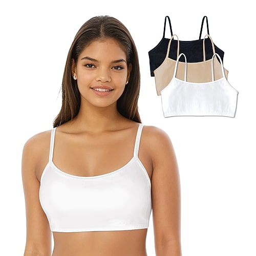 Click here for Bestform Spaghetti Strap Cotton Comfort Bra 3pk â... prices