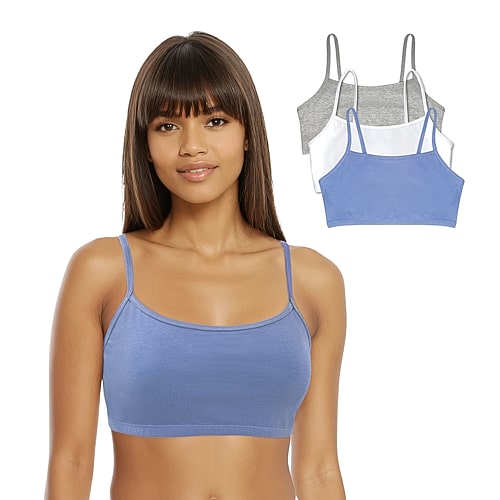 Click here for Bestform Spaghetti Strap Cotton Comfort Bra 3pk â... prices