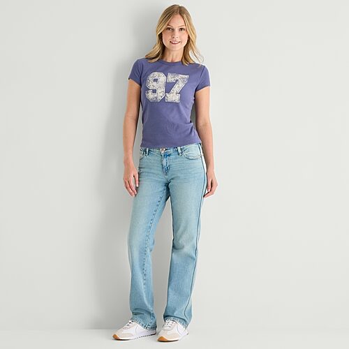 Click here for Arizona Womens Juniors Short Low Rise Straight Leg... prices