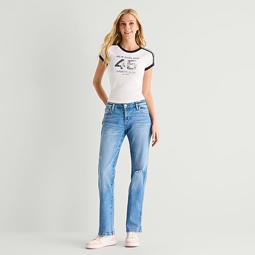 Click here for Arizona Womens Juniors Short Low Rise Straight Leg... prices
