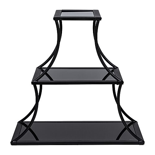 Click here for Meglin 3 Metal Shelf Bookcase  One Size  Black prices