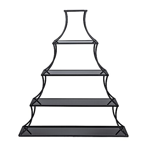 Click here for Meglin 5 Metal Shelf Bookcase  One Size  Black prices
