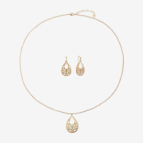 Click here for Mixit Womens White 2-pc. Jewelry Set  One Size  Ye... prices