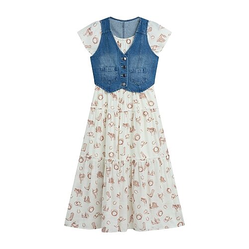 Click here for Byer California Girls Flutter Midi 2-pc. Dress Set... prices