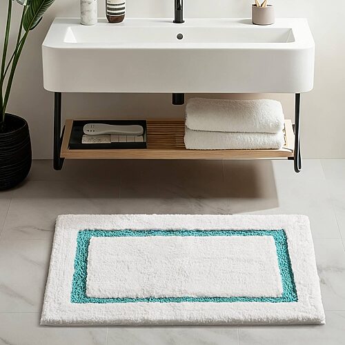Click here for Madison Park Roan Border Tufted Bath Rug  24 x 48... prices