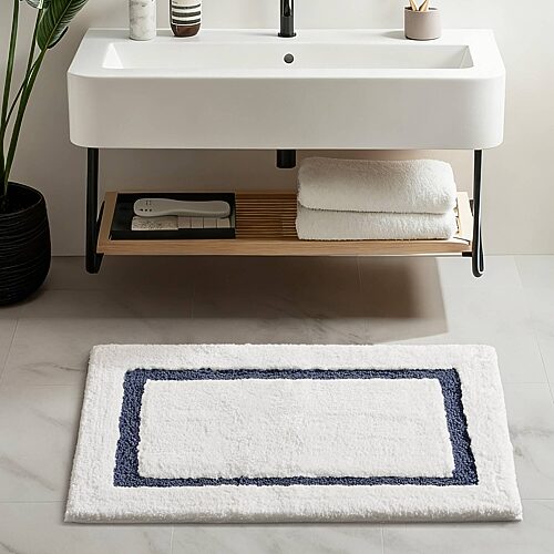 Click here for Madison Park Roan Border Tufted Bath Bath Rug  One... prices