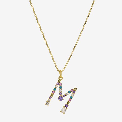 Click here for Sparkle Allure Initial Womens Multi Color Cubic Zi... prices