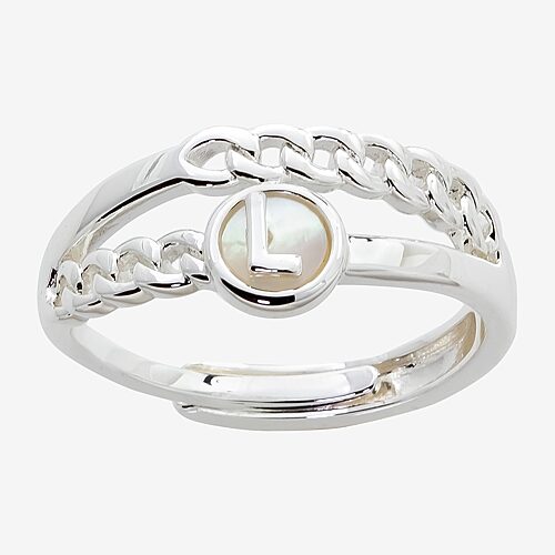 Click here for Sparkle Allure Initial Womens 3MM White Mother Of... prices