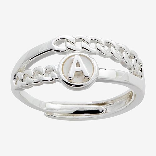 Click here for Sparkle Allure Initial Womens 3MM White Mother Of... prices