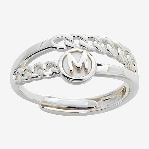 Click here for Sparkle Allure Initial Womens 3MM White Mother Of... prices