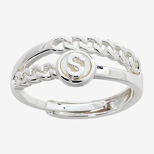 Click here for Sparkle Allure Initial Womens 3MM White Mother Of... prices