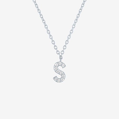 Click here for Lab-Grown (G-H / SI2-I1) Diamond Accent Initial Pe... prices